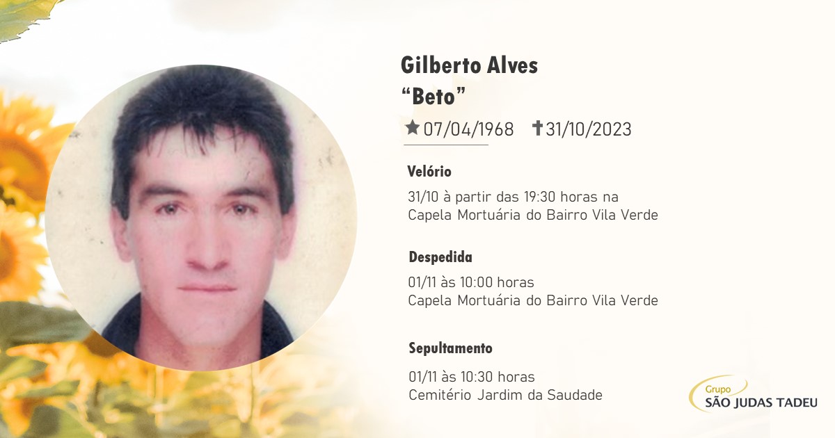 Gilberto Alves - Grupo São Judas Tadeu