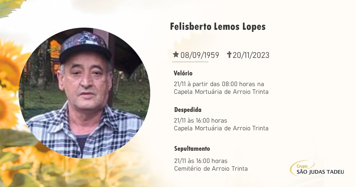 Felisberto Lemos Lopes - Grupo São Judas Tadeu