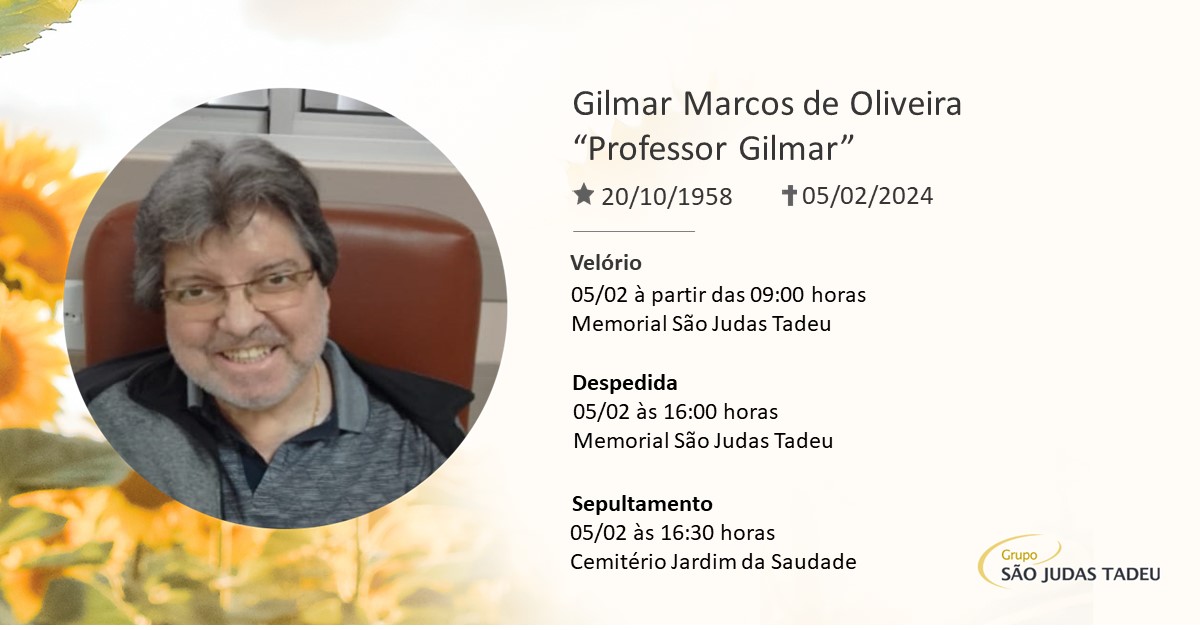 Gilmar Marcos de Oliveira "Professor Gilmar" - Grupo São Judas Tadeu