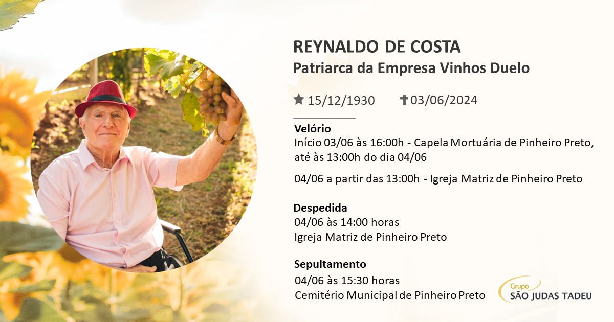 Reynaldo De Costa - Grupo São Judas Tadeu