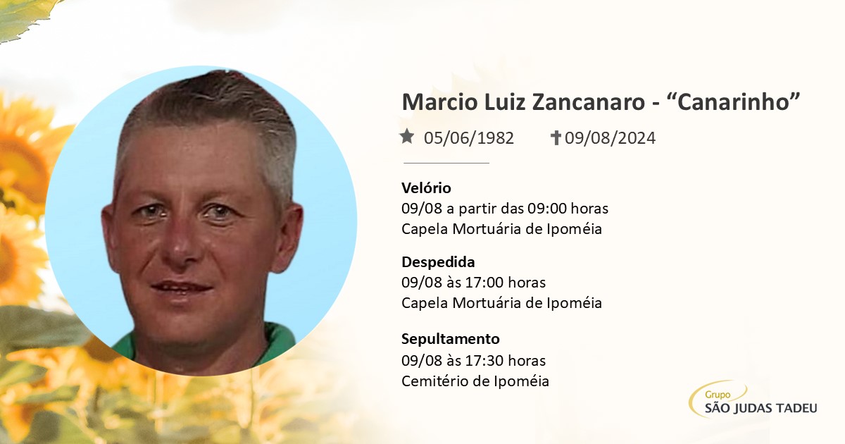 Marcio Luiz Zancanaro - "Canarinho" - Grupo São Judas Tadeu