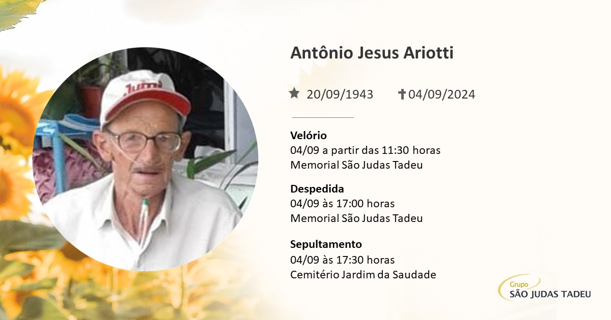 Antônio Jesus Ariotti - Grupo São Judas Tadeu