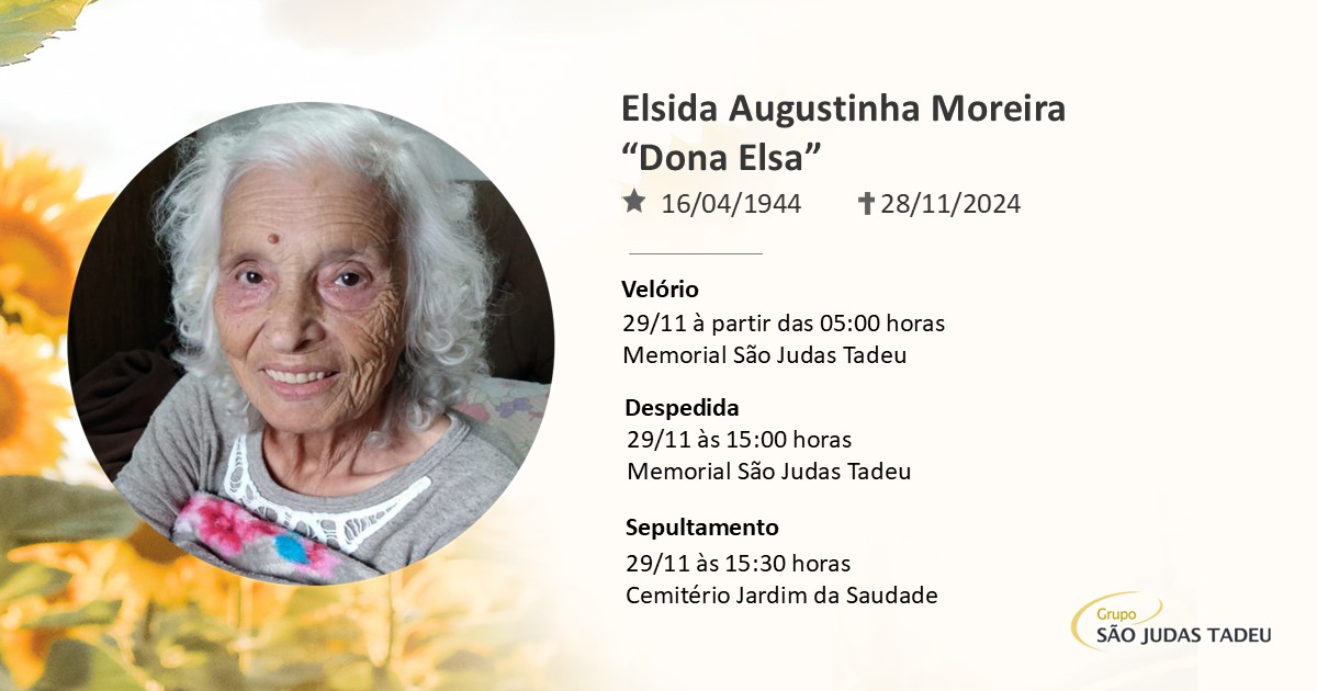 Elsida Augustinha Moreira "Dona Elsa" - Grupo São Judas Tadeu