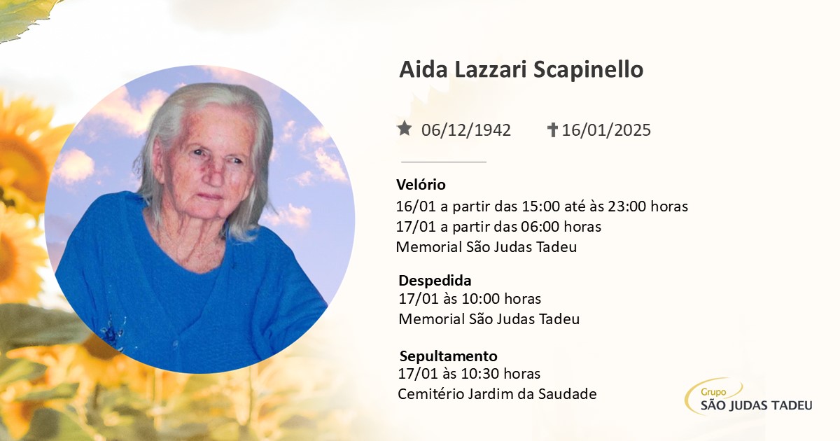 Aida Lazzari Scapinello - Grupo São Judas Tadeu