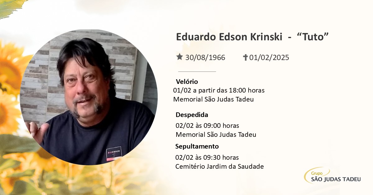 Eduardo Edson Krinski - "Tuto" - Grupo São Judas Tadeu