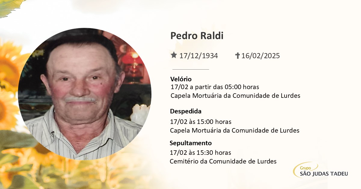 Pedro Raldi - Grupo São Judas Tadeu