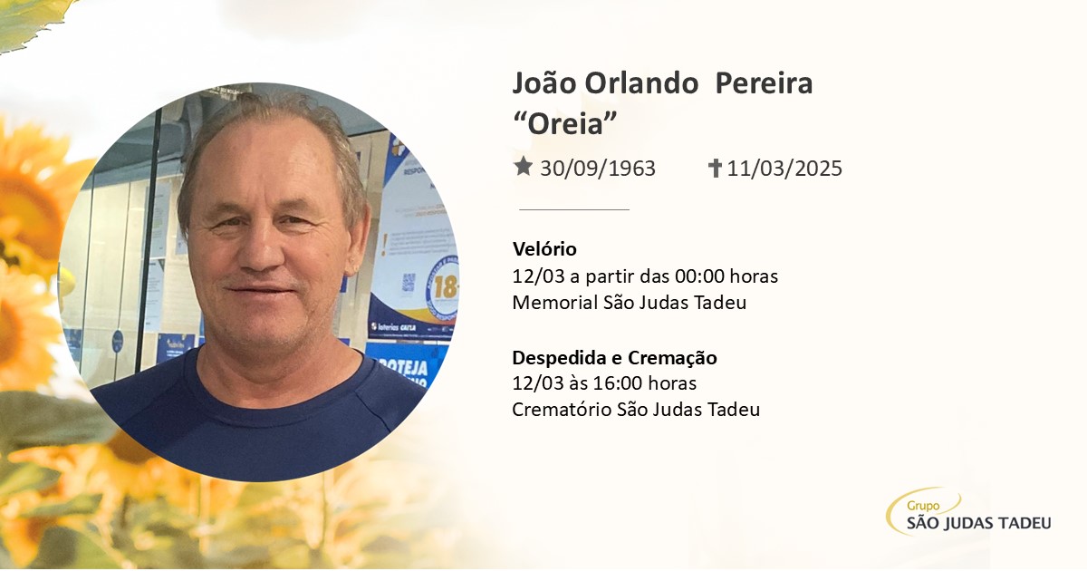João Orlando Pereira - "Oreia" - Grupo São Judas Tadeu