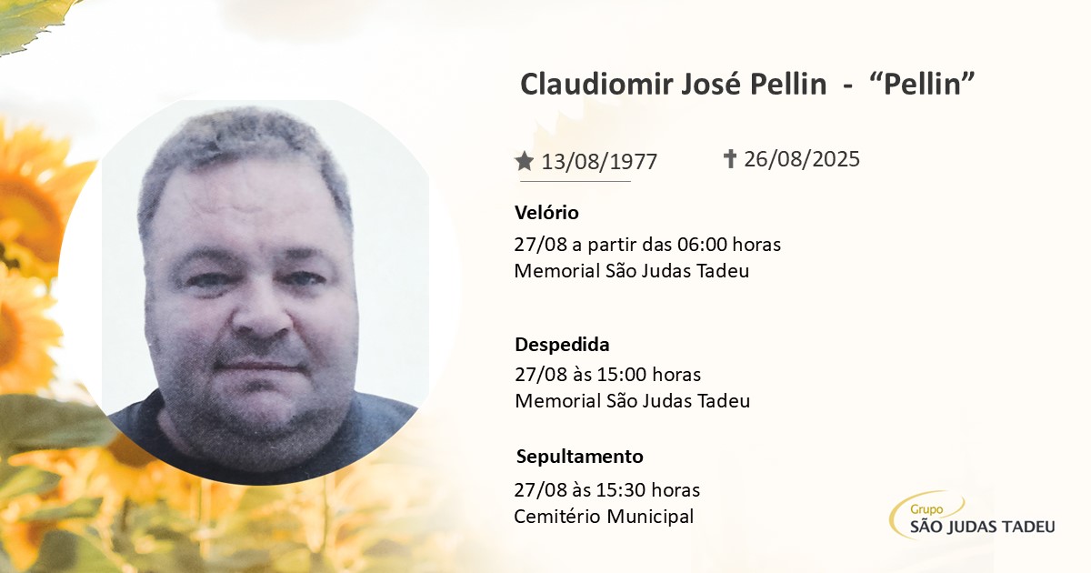 Claudiomir José Pellin - "Pellin" - Grupo São Judas Tadeu