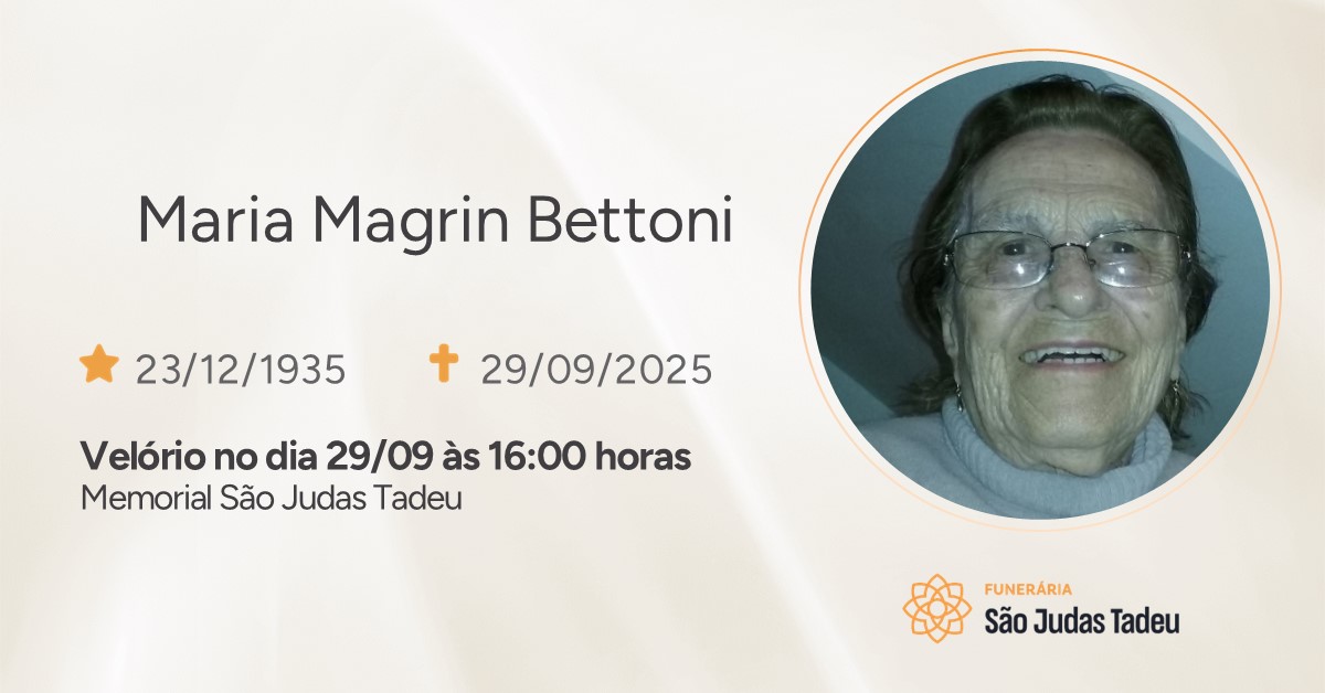 Maria Magrin Bettoni - Grupo São Judas Tadeu