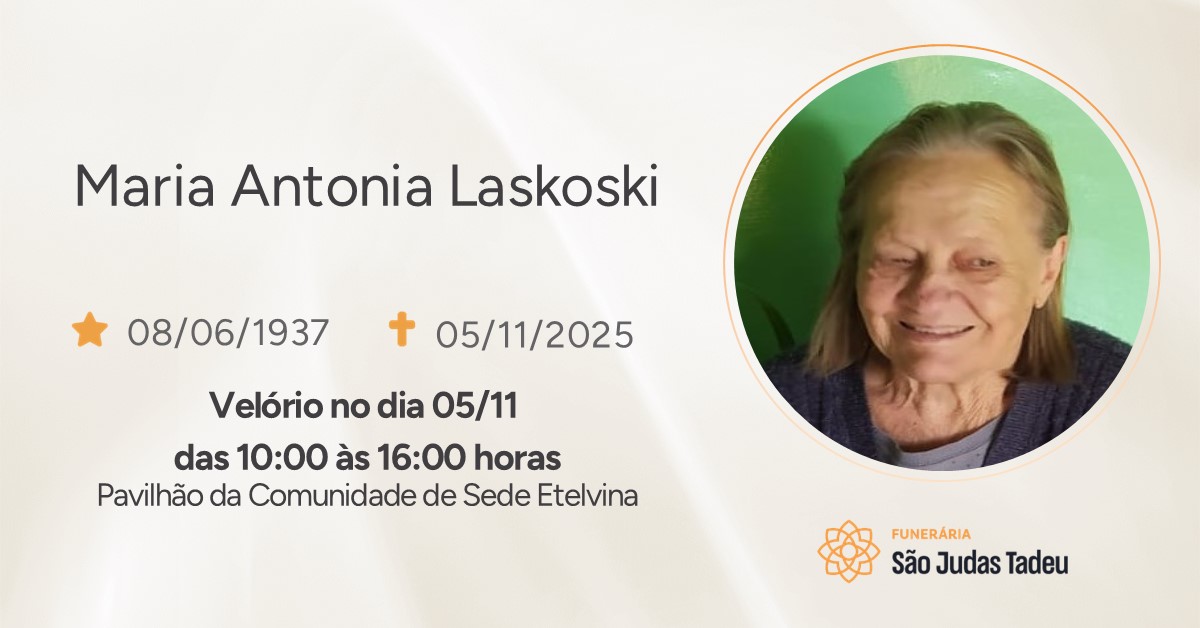 Maria Antonia Laskoski - Grupo São Judas Tadeu