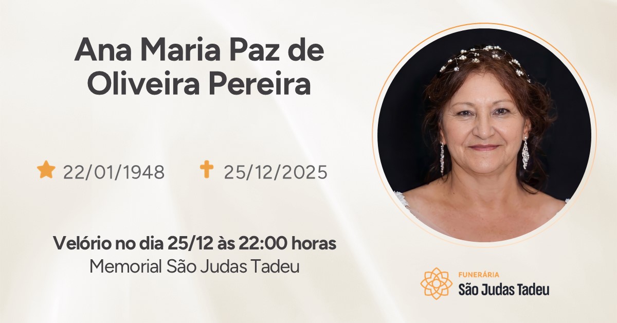 Ana Maria Paz de Oliveira Pereira - Grupo São Judas Tadeu