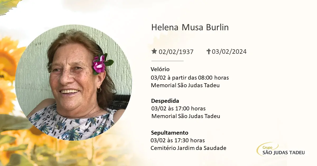 Helena Musa Burlin - Grupo São Judas Tadeu