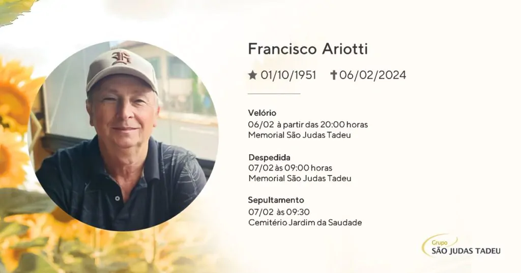 Arquivo Obituário - Página 6 de 17 - Grupo São Judas Tadeu