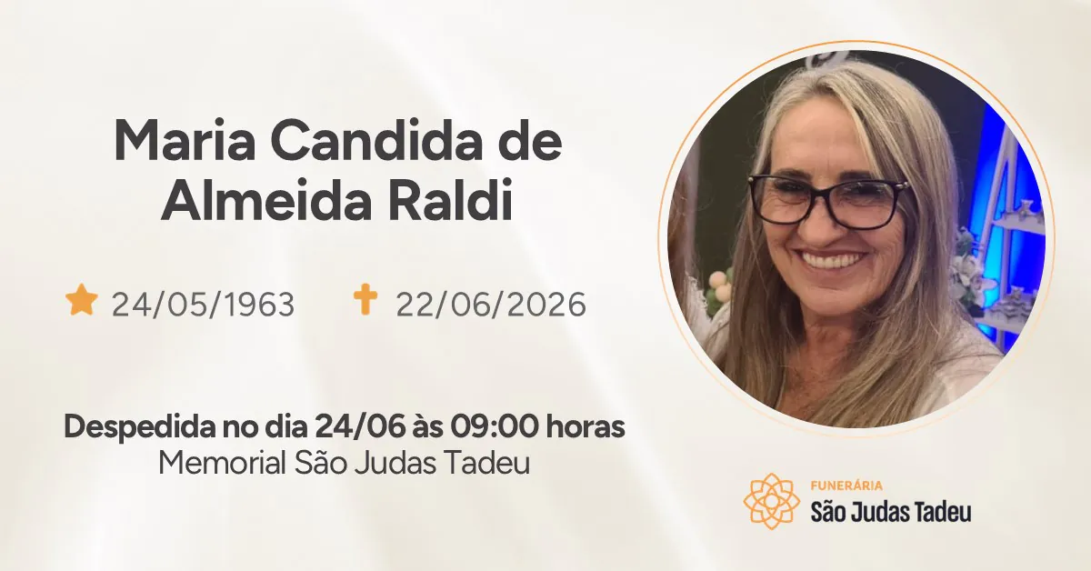 Maria Candida de Almeida Raldi - Grupo São Judas Tadeu